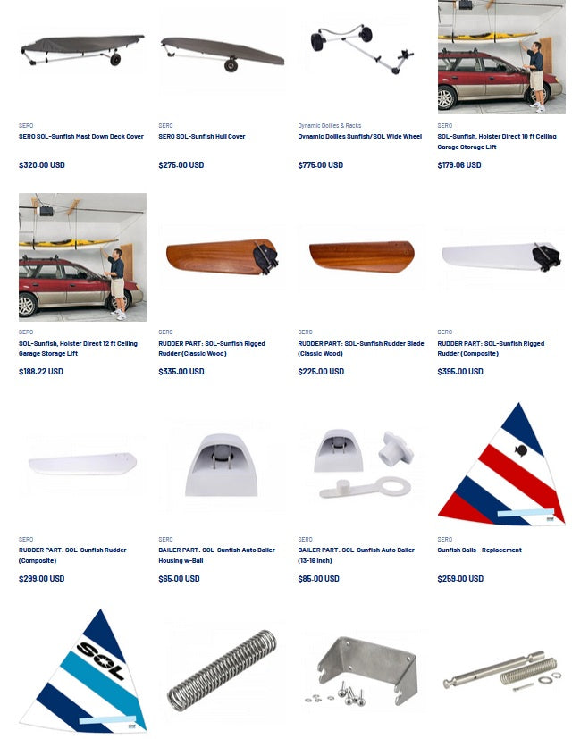 Sunfish & SOL Parts & Accessories - AFLOAT