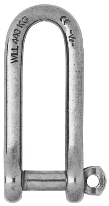 Captive Pin Long D Shackle (Dia. 6 mm) – AFLOAT